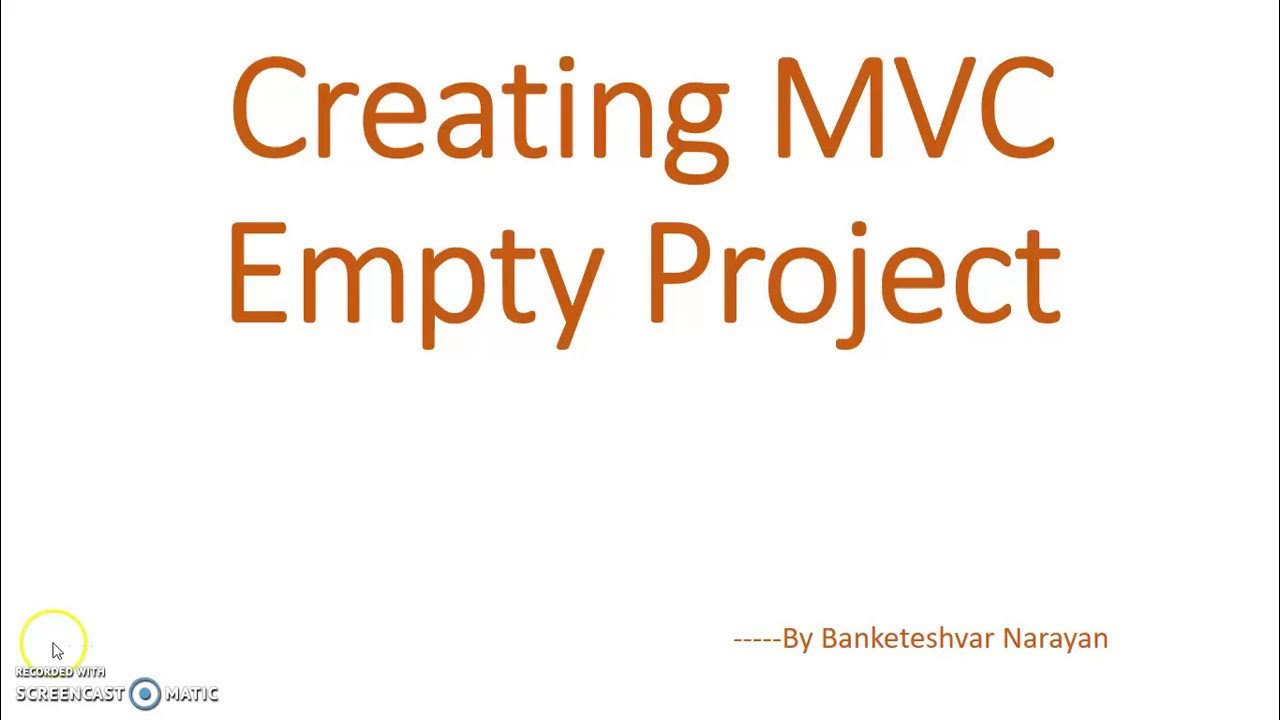 Creating MVC Empty Web Application with Visual Studio 2015 - YouTube