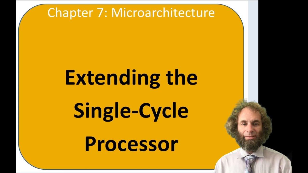 DDCA Ch7 - Part 5: RISC-V Single-Cycle Processor: Adding Instructions - YouTube