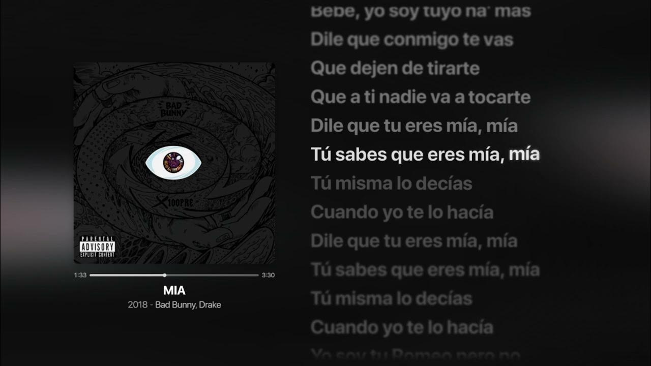 MIA ‐ Bad Bunny ft. Drake - Lyrics - X100PRE - YouTube