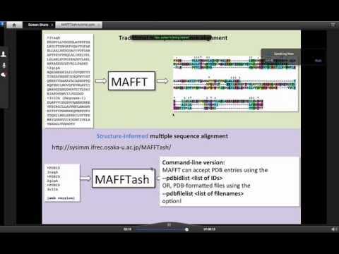 MAFFT/MAFFTash: Web services for structure-informed multiple sequence alignment - YouTube