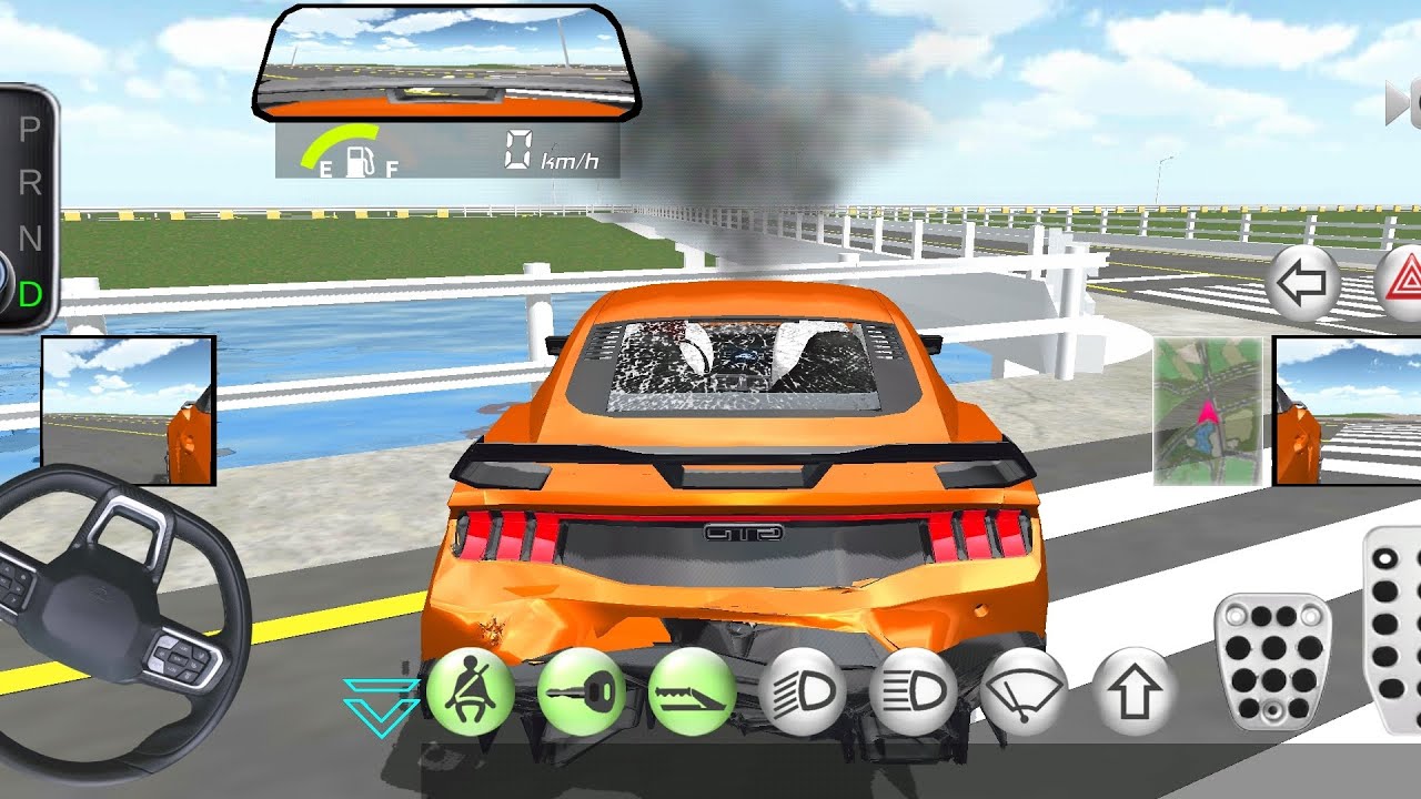 3D Driving Class Simulation - Funny Police Officer Refuel Super Car Gas ...
