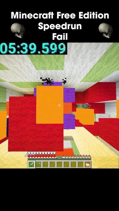 Minecraft Free Edition Speedrun Moment - YouTube