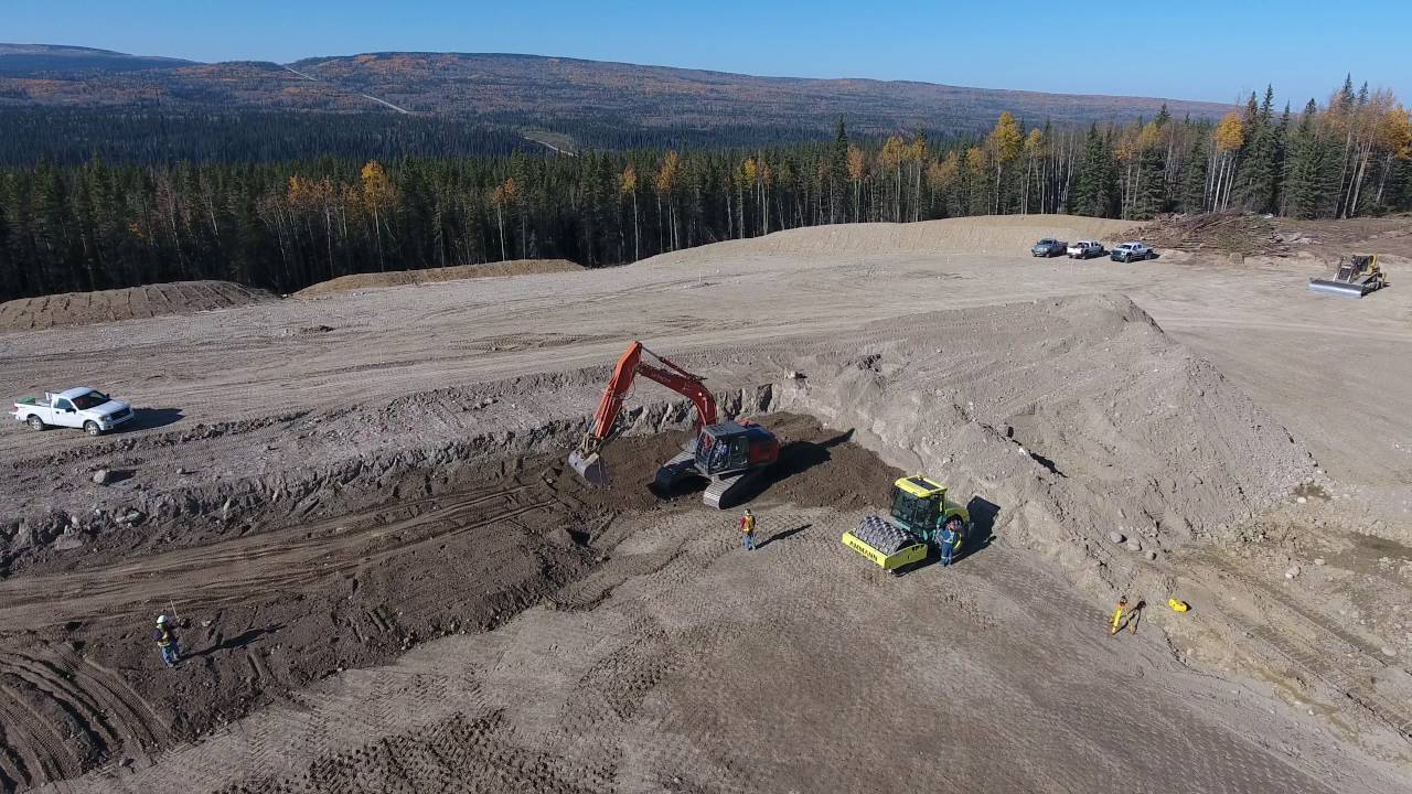 Preparing foundation for Silo pad - Sept 28 2016 - YouTube