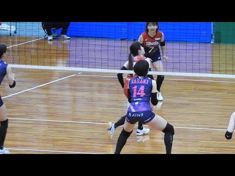 Japanese women's volleyball player V League Victorina Himeji uniform number 14 Chihiro Sasaki ⑥ ...