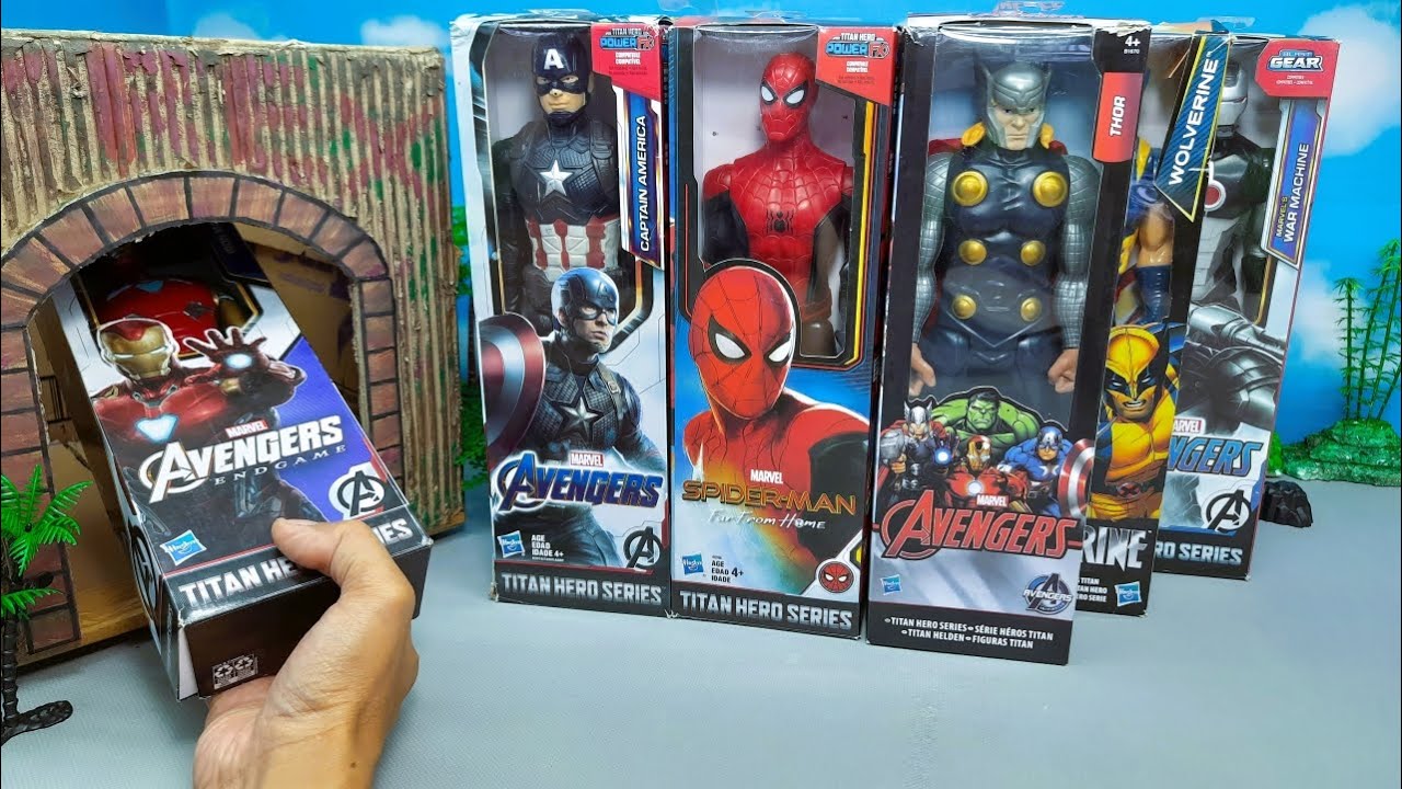 the magic box turns all of them into avengers toys - YouTube