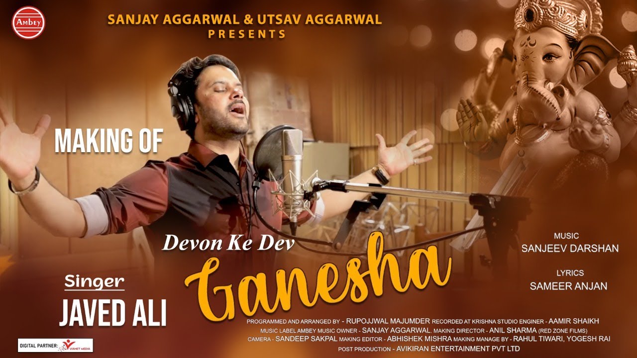 Making of Upcoming Devon ke Dev Ganesha Song | Javed Ali | Sameer ...