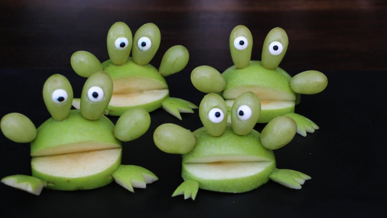 How To Make An Apple Frog | Apple Art | Fruit Carving Garnish | Super ...