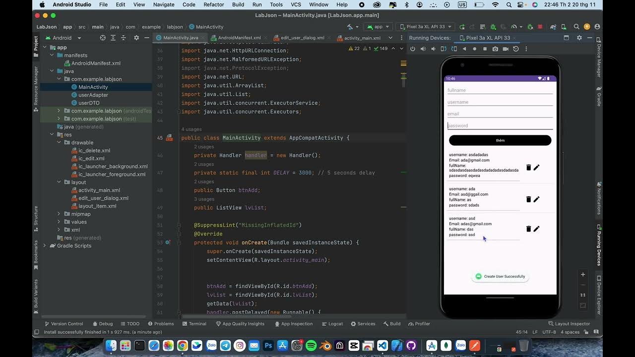 Lab JSON -Android Networking - YouTube