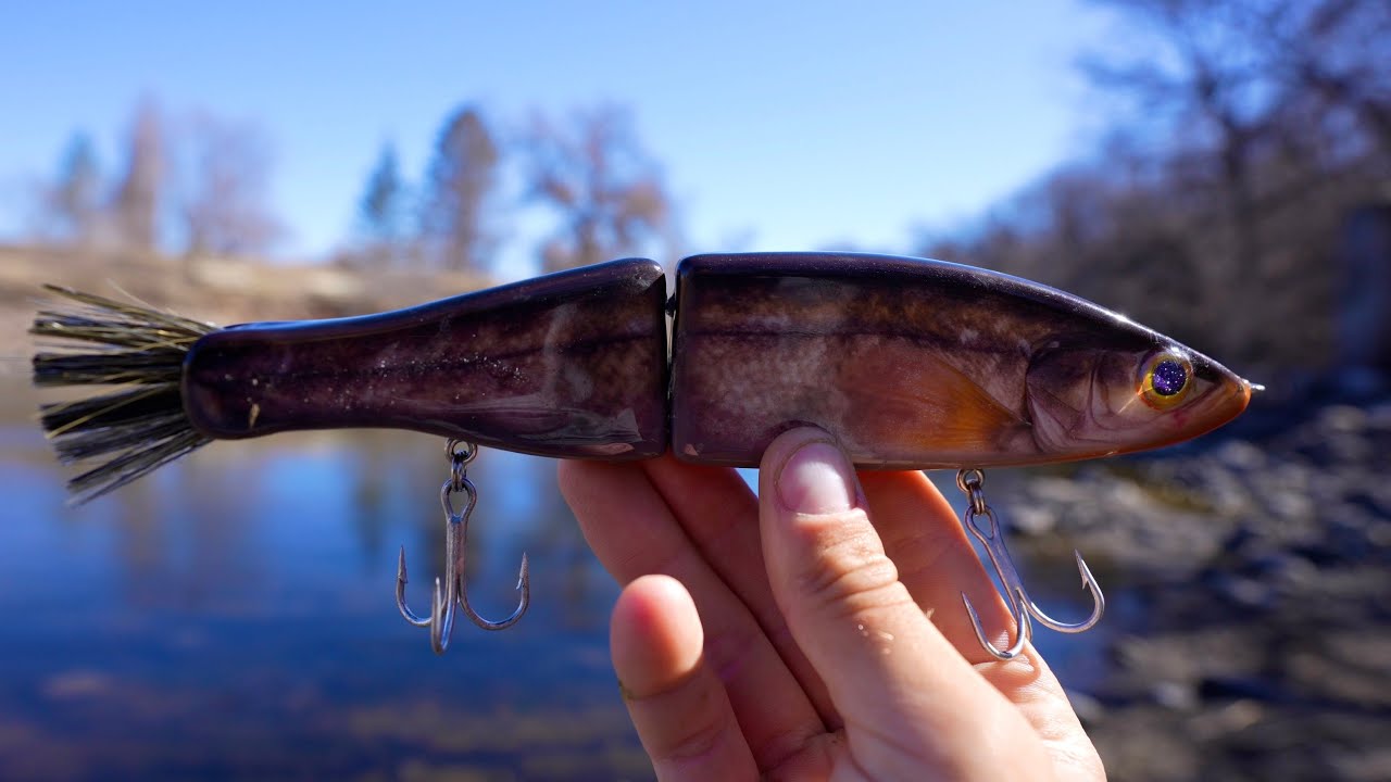 Musky Fishing a SMALL RIVER with GIANT LURES! - YouTube
