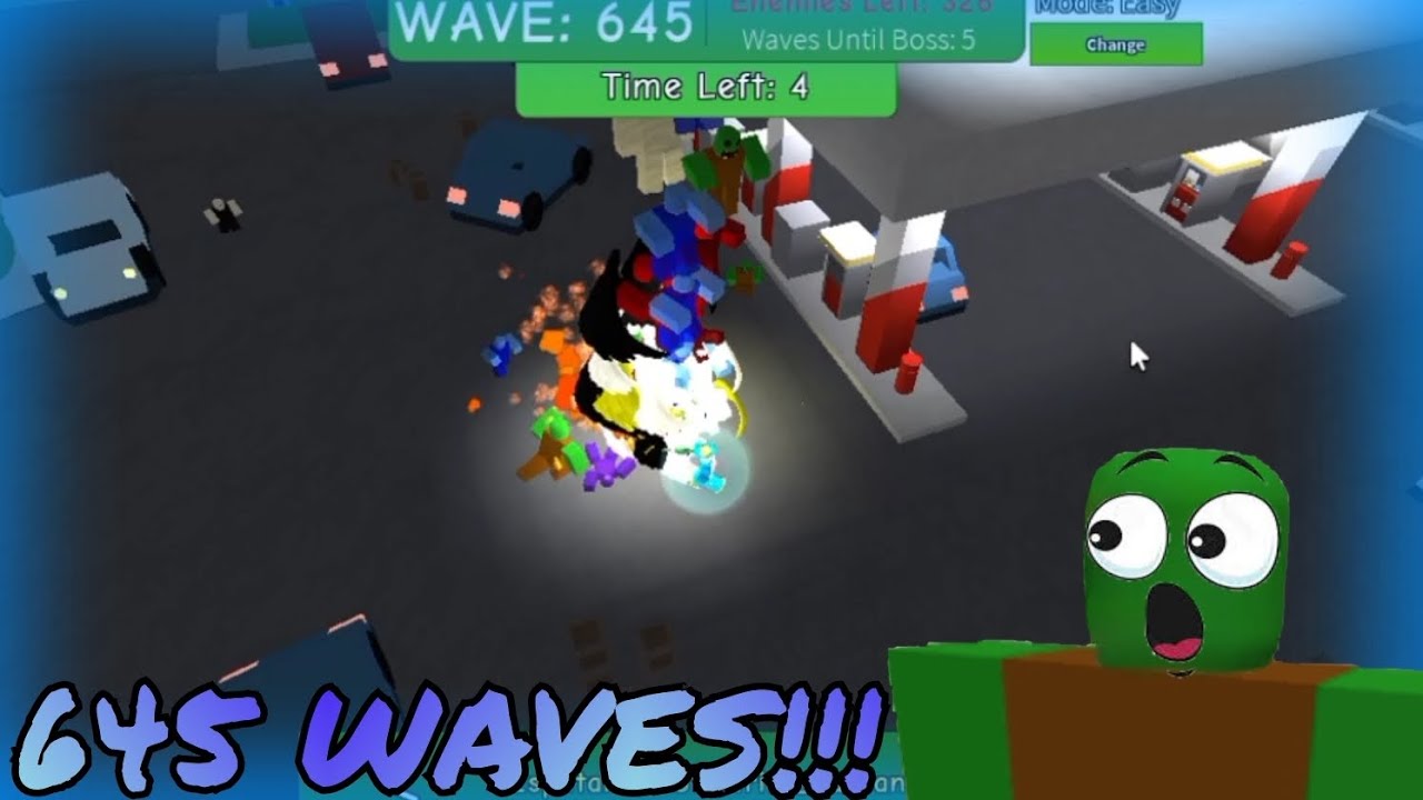 Wave 645 Zombie Attack Roblox (OLD VÍDEO) - YouTube