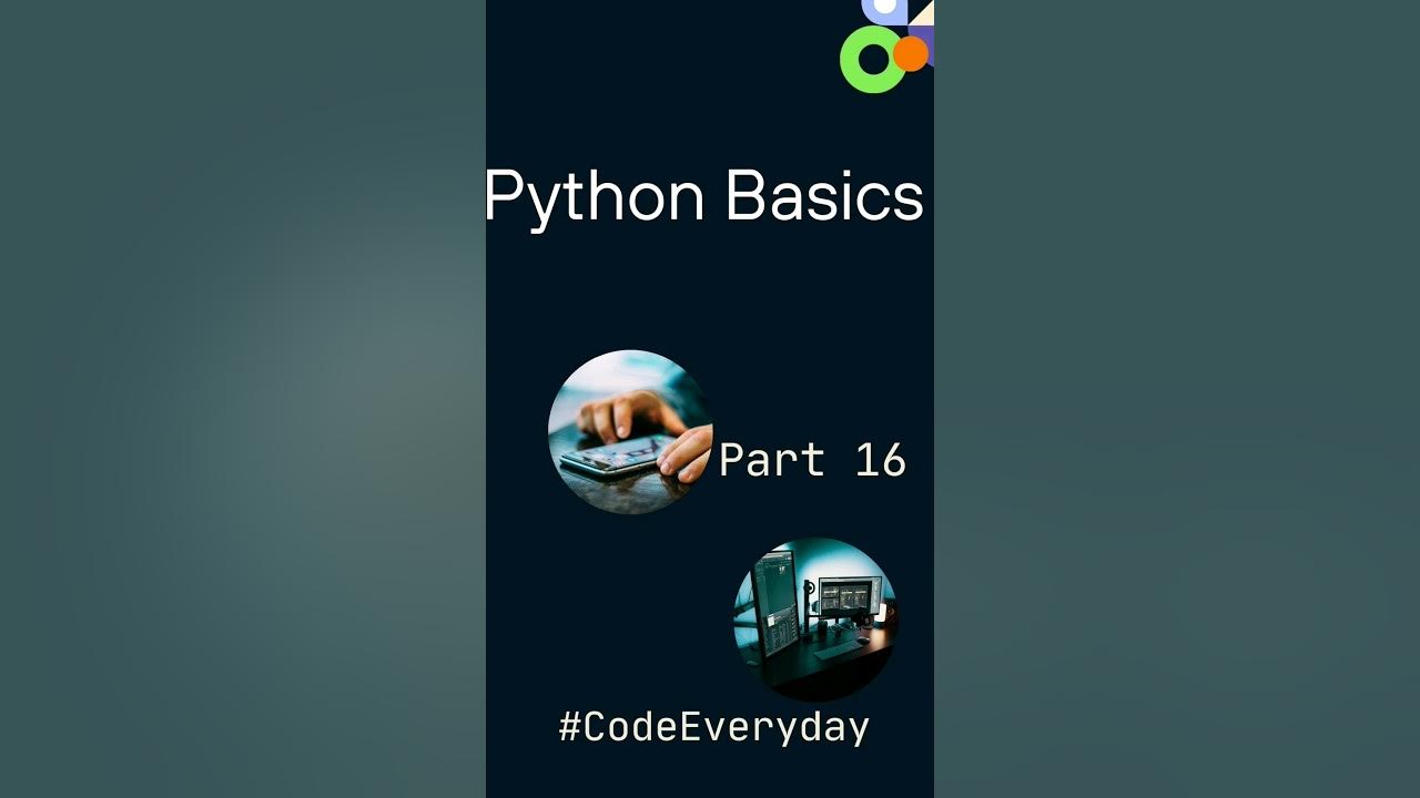 Python Basics Part 16 #coding #machinelearning #pythonprogramming #education #smartphone - YouTube