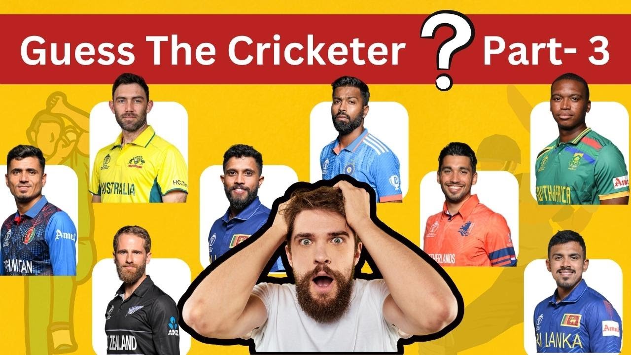 ICC Cricket World Cup 2023 Edition: Guess the Cricketer in 5 Seconds ...