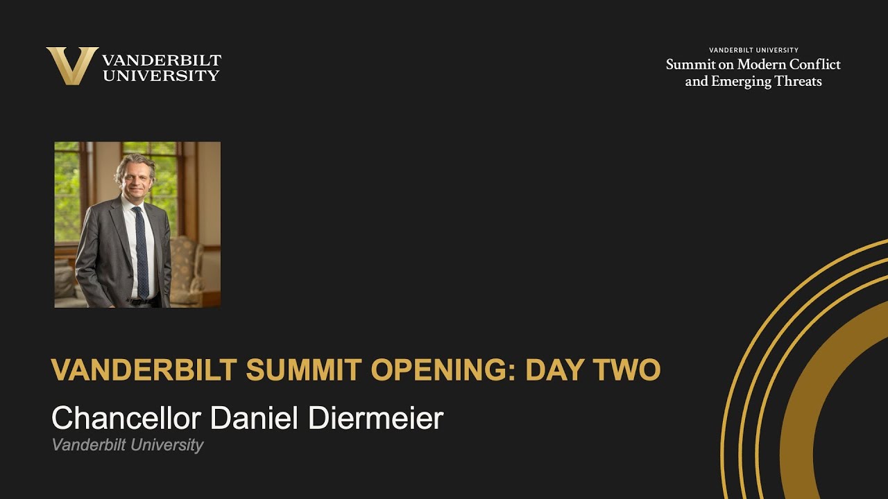 Summit Day 2 Welcome from Chancellor Daniel Diermeier - YouTube