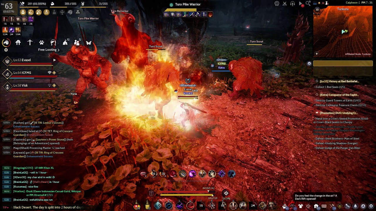 Black Desert Online Snowy Tunkuta Grind - YouTube