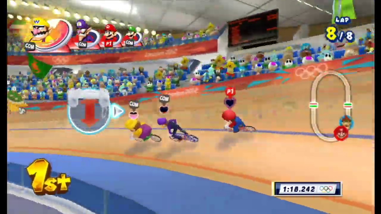Mario & Sonic at the London 2012 Olympic Games - Cycling - Mario, Luigi ...