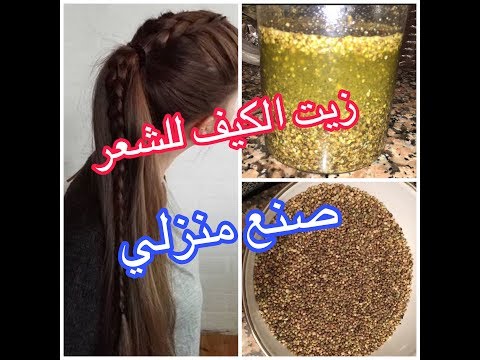 زيت زريعة الكيف للشعر 💇🏼‍♀️صنع منزلي لحل جميع مشاكل الشعر الإنبات الشعر وتكتيفه والحد من التساقط