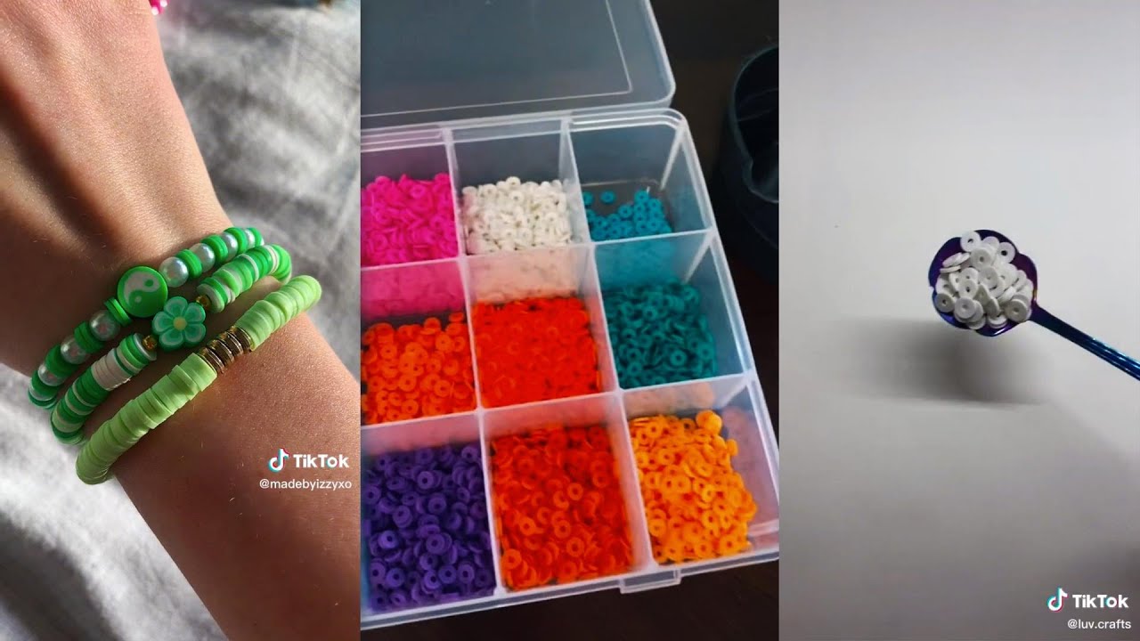 🎀Clay Bead Bracelet TikTok Compilation | Shorts & Reels Bracelet Edits ...