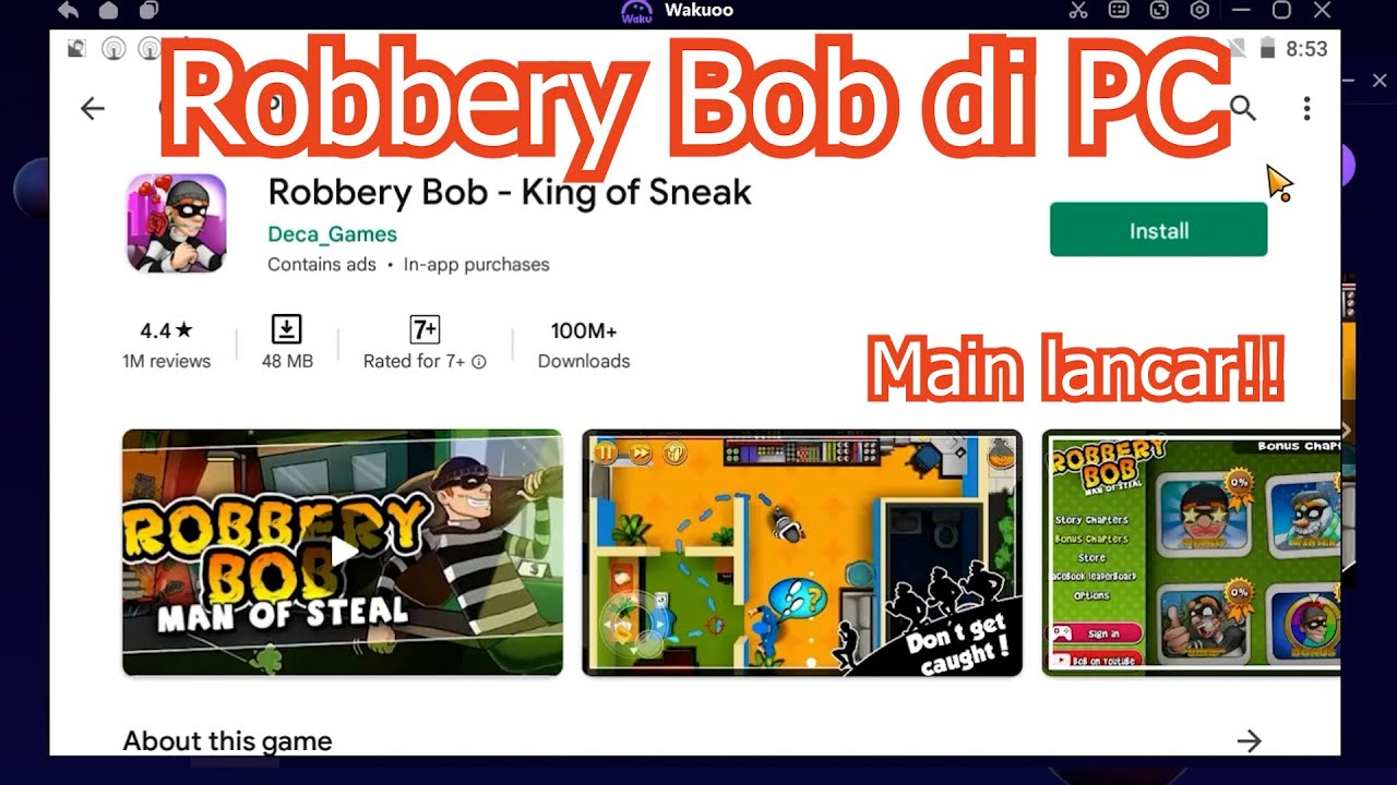 Robbery Bob PC - Cara Download & Main di Windows/ Laptop (GRATIS) - YouTube