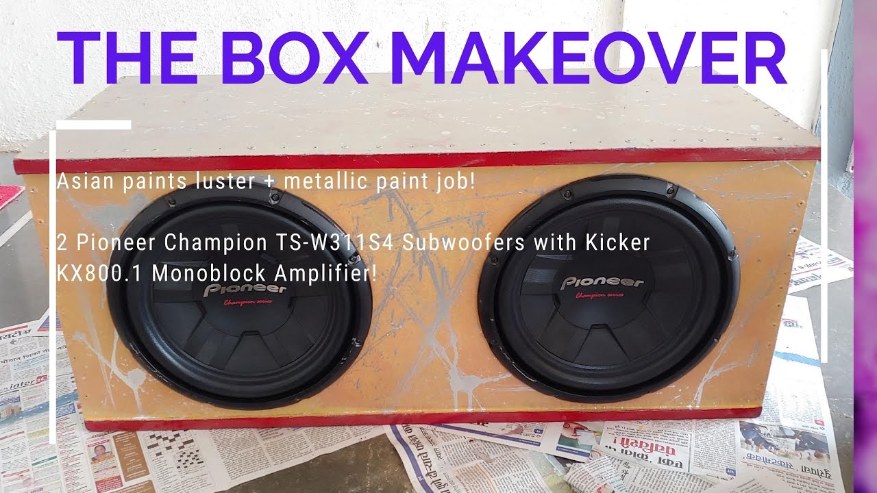 Box got makeover! Luster Paint on MDF subwoofer box. Performance video ...