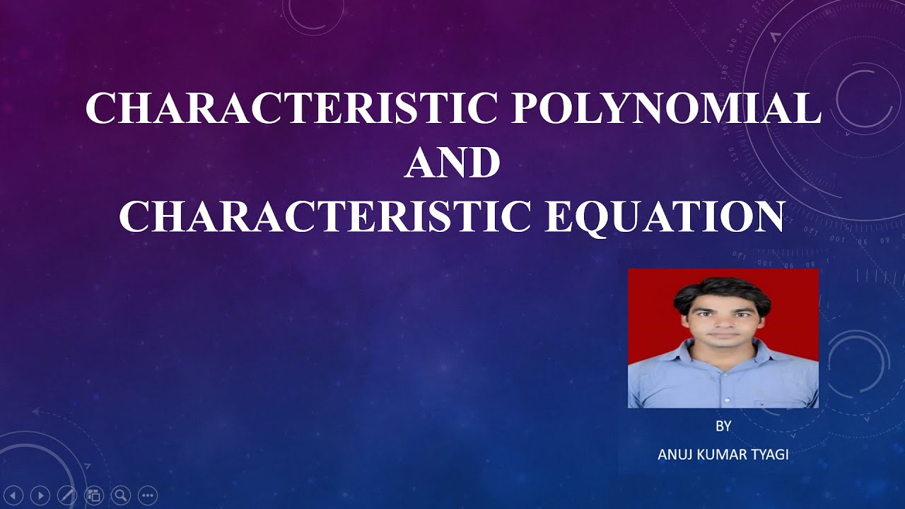 18. UNIT-I | Matrices| Characteristic Polynomial and Characteristic ...