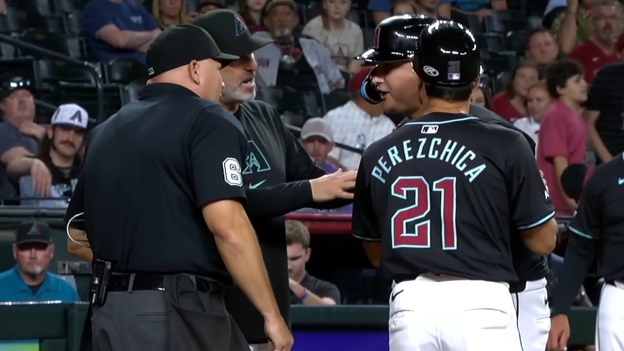 Joc Pederson and Torey Lovullo Get Ejected after Umpire Mark Carlson Calls Pitch Low and Away ...