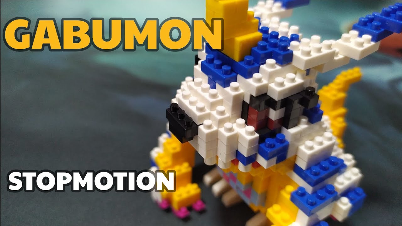 Digimon Nanoblock Build - Gabumon - YouTube