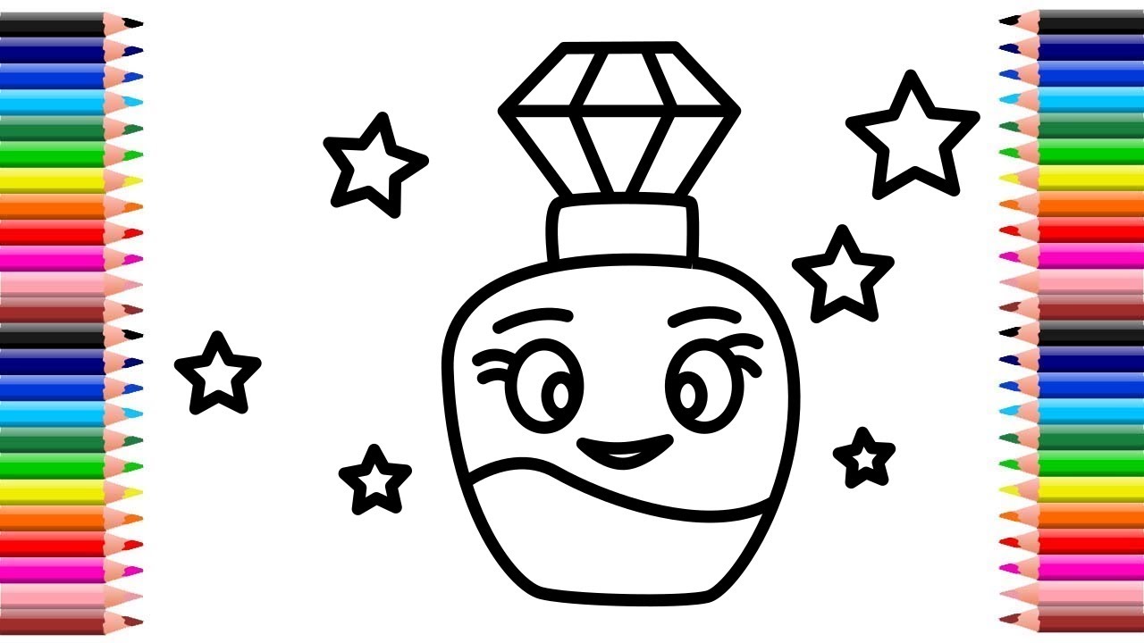 EASY DRAWINGS - DRAWING CUTE PERFUME FOR GIRL - YouTube