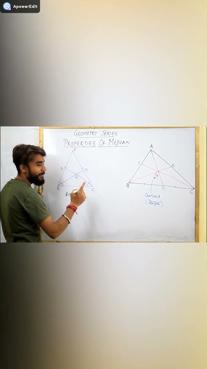 Properties of a triangle | Median of a triangle | Geometry concepts - YouTube