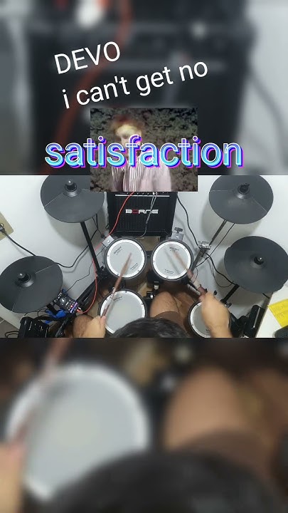 Devo - '(I Can't Get No) Satisfaction' Drum Cover with Roland TD07DMK #shorts #drumcover #drums ...