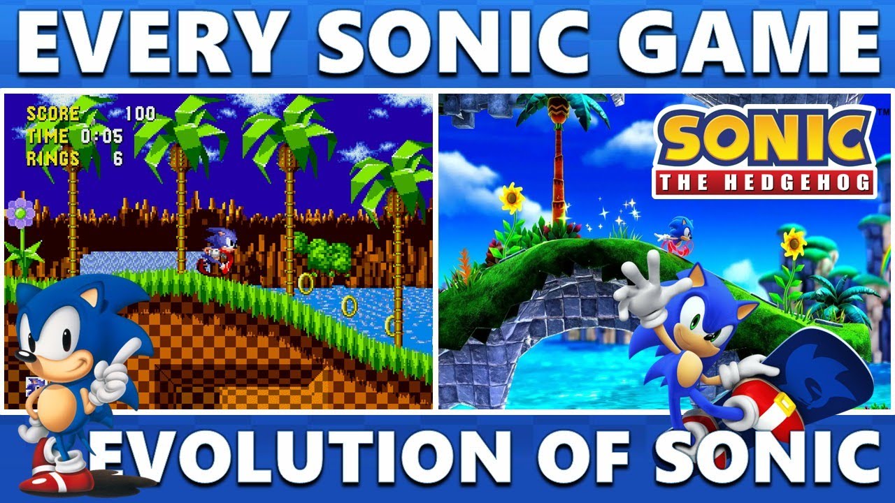 SONIC THE HEDGEHOG - Evolution of Sonic (1991-2023) - YouTube