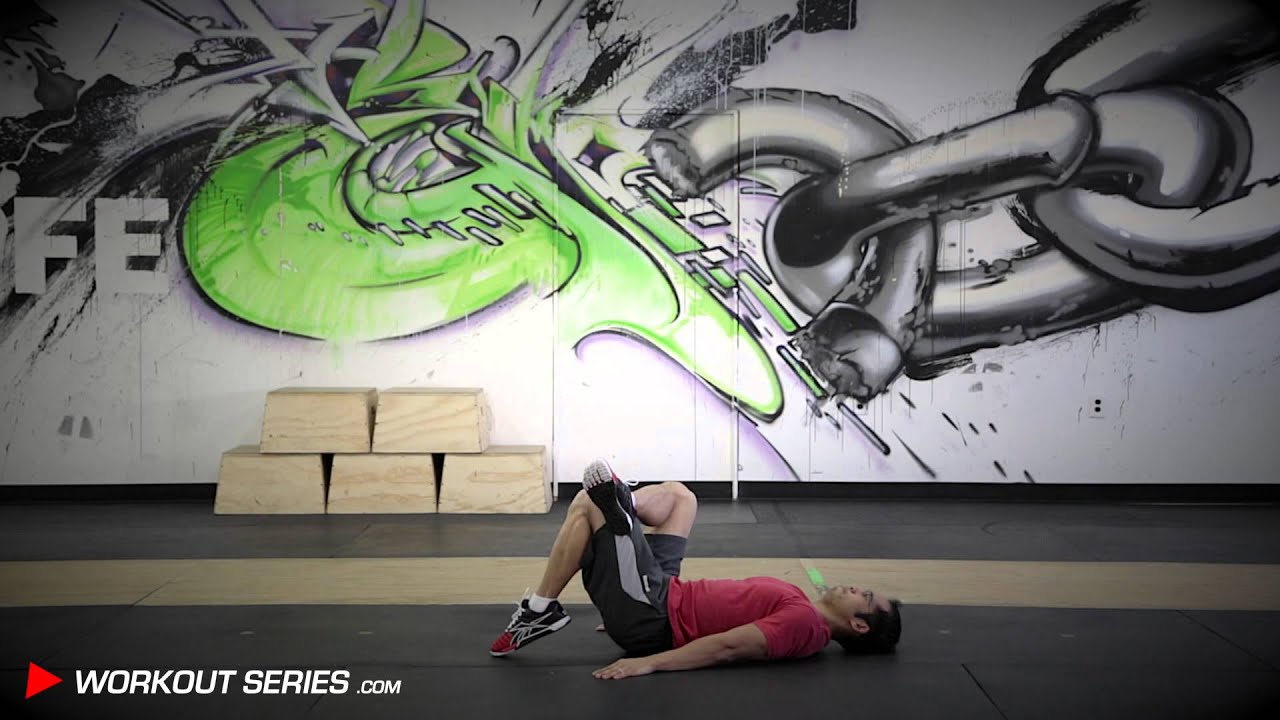 Crossed Leg Reverse Crunch Right [Abs Training] - YouTube