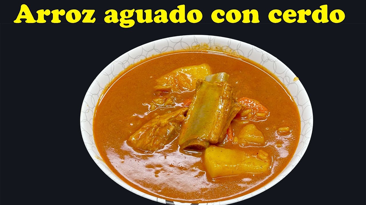 Arroz aguado con costilllas de cerdo Comida Nicaraguense - YouTube