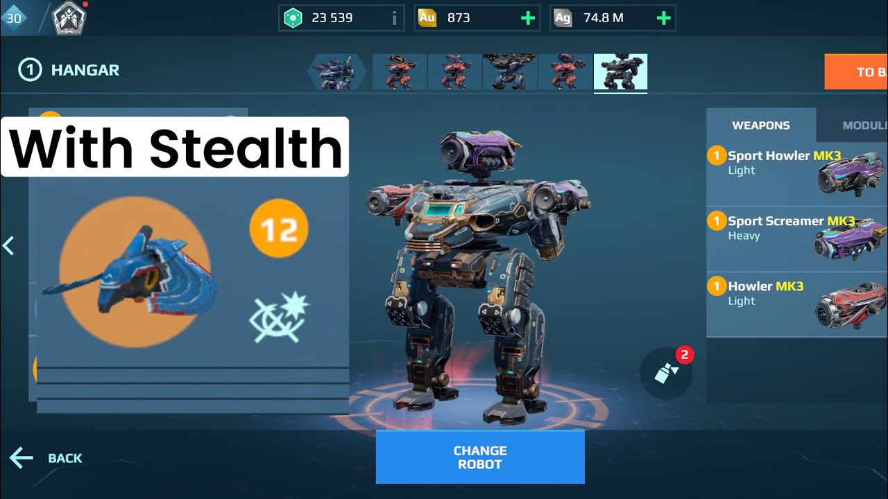 Raptor With Stealth became very strong | War Robots Gameplay - YouTube