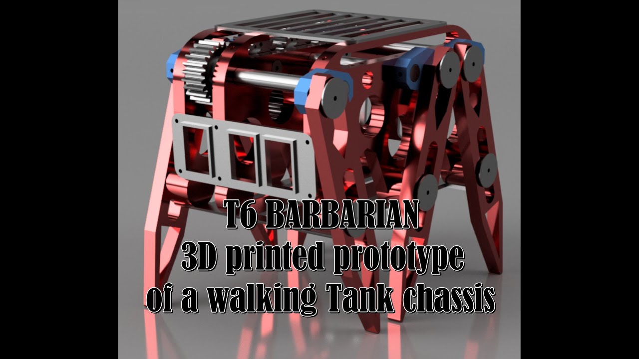 T6 BARBARIAN walking tank prototype - YouTube