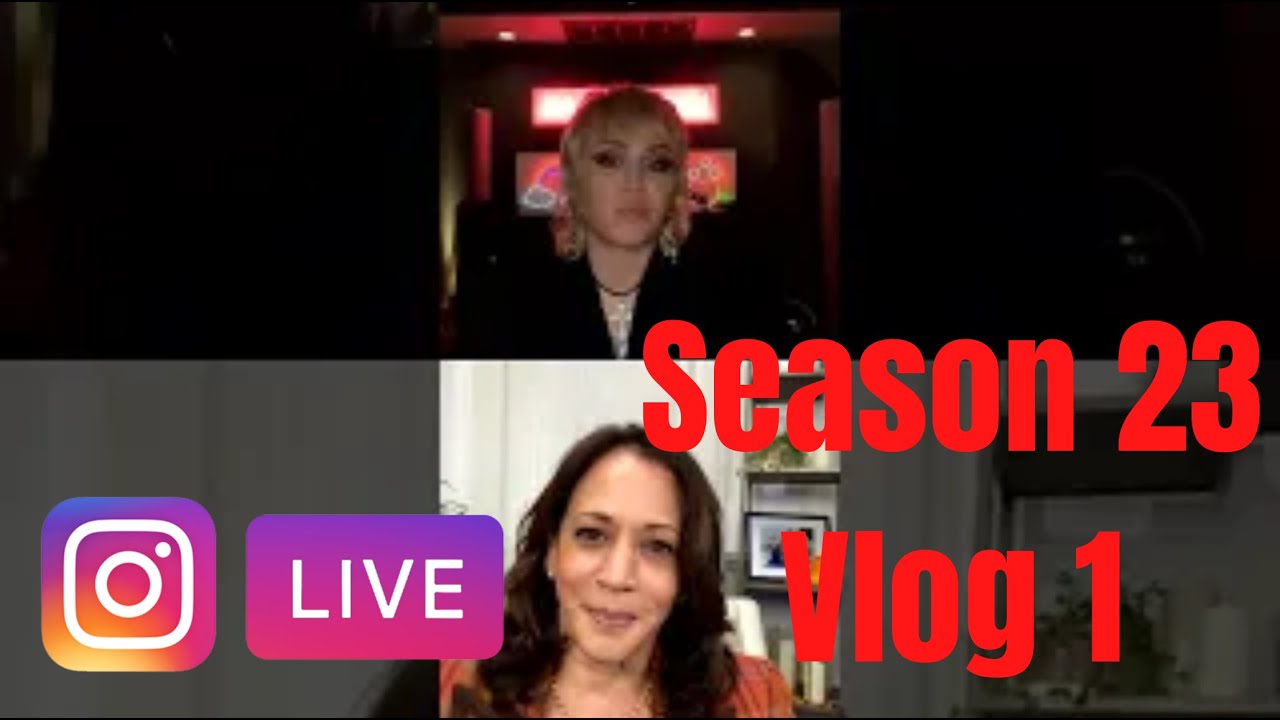 Miley Cyrus Talking with Kamala Harris on IG LIVE Season 23 Vlog 1 (Throwback 2020) - YouTube