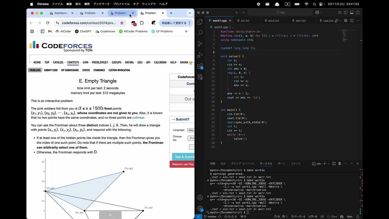 【Codeforces】Round 1009 (Div. 3) Japanese Jikkyou Play【Rank 184】【A~F AC】 - YouTube
