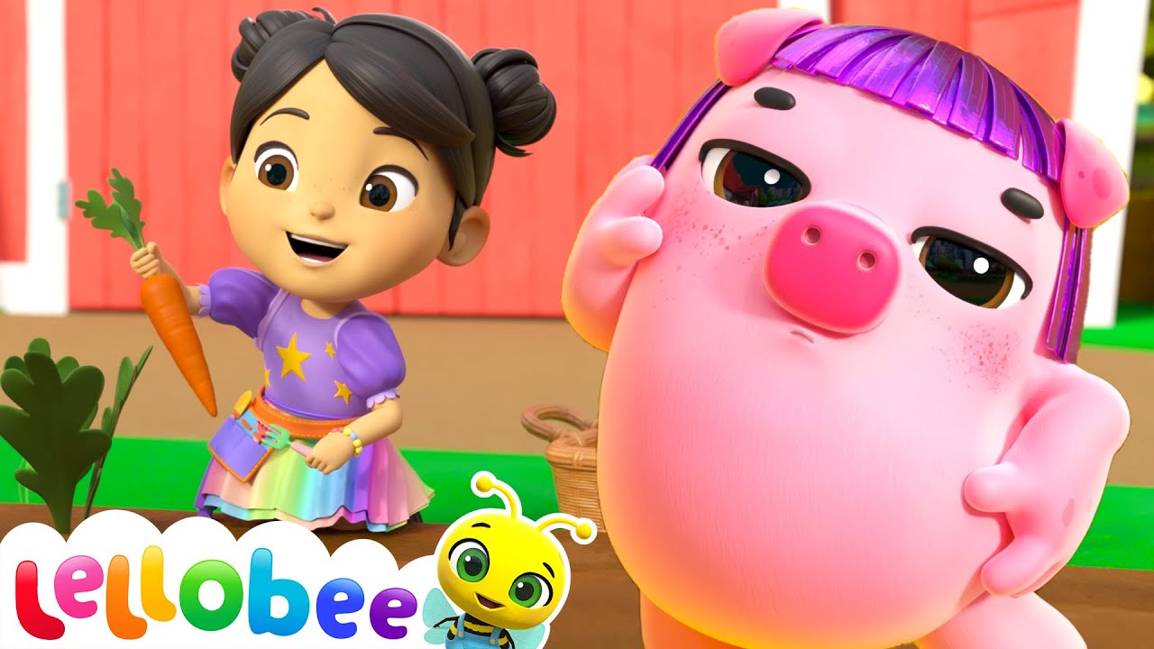 Down by the Farm Song! | Lellobee City Farm - Kids Songs | Nursery ...