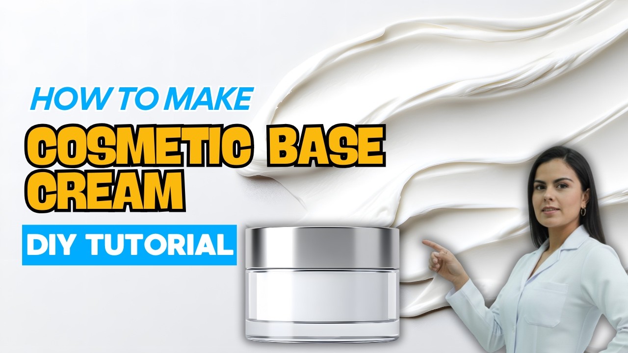DIY how to make base cosmetic cream from zero and how to preserve it ...
