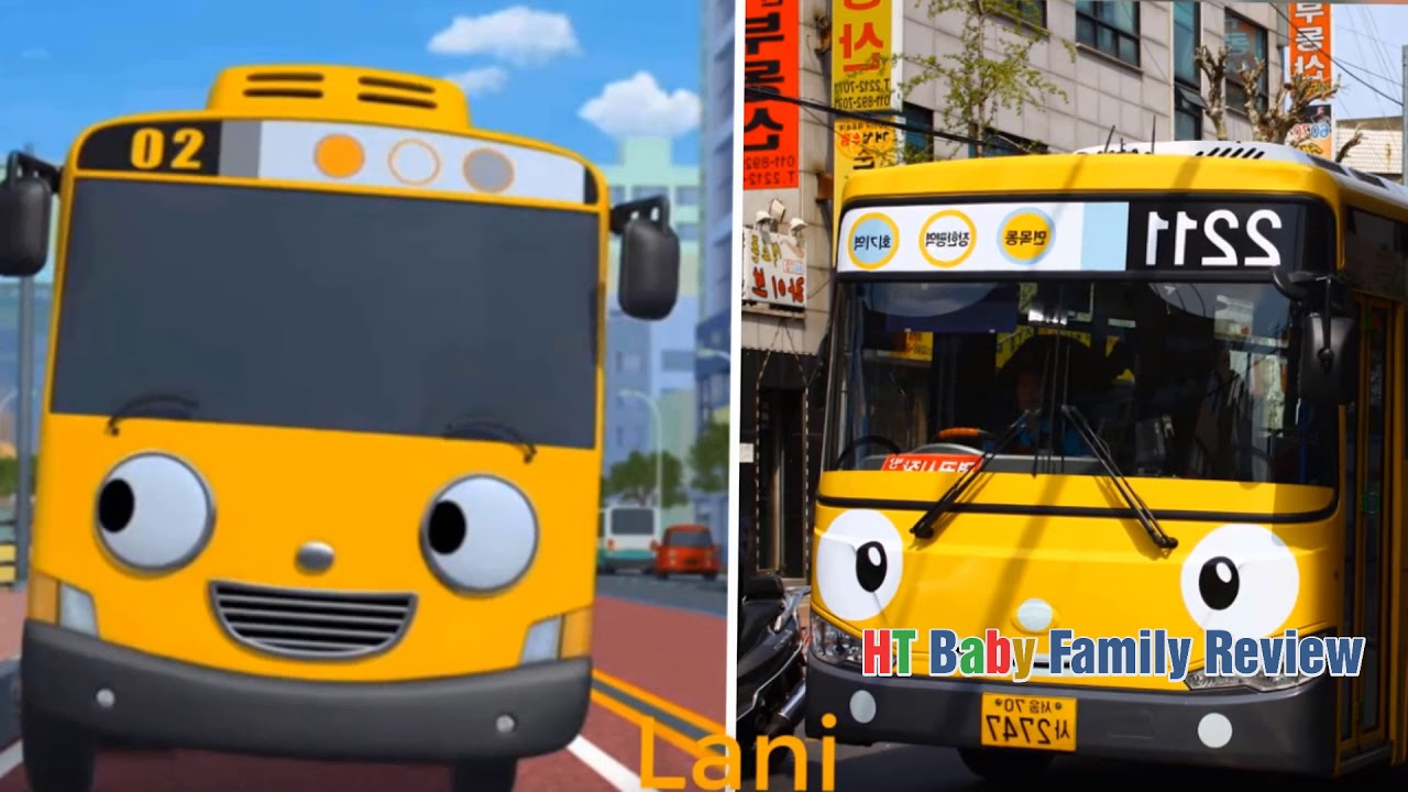 Learn Color with Tayo The Little Bus Characters In Real Life 2018 - YouTube
