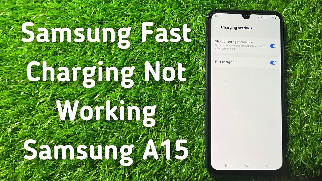 Fast Charging Not Working Samsung A15 - YouTube