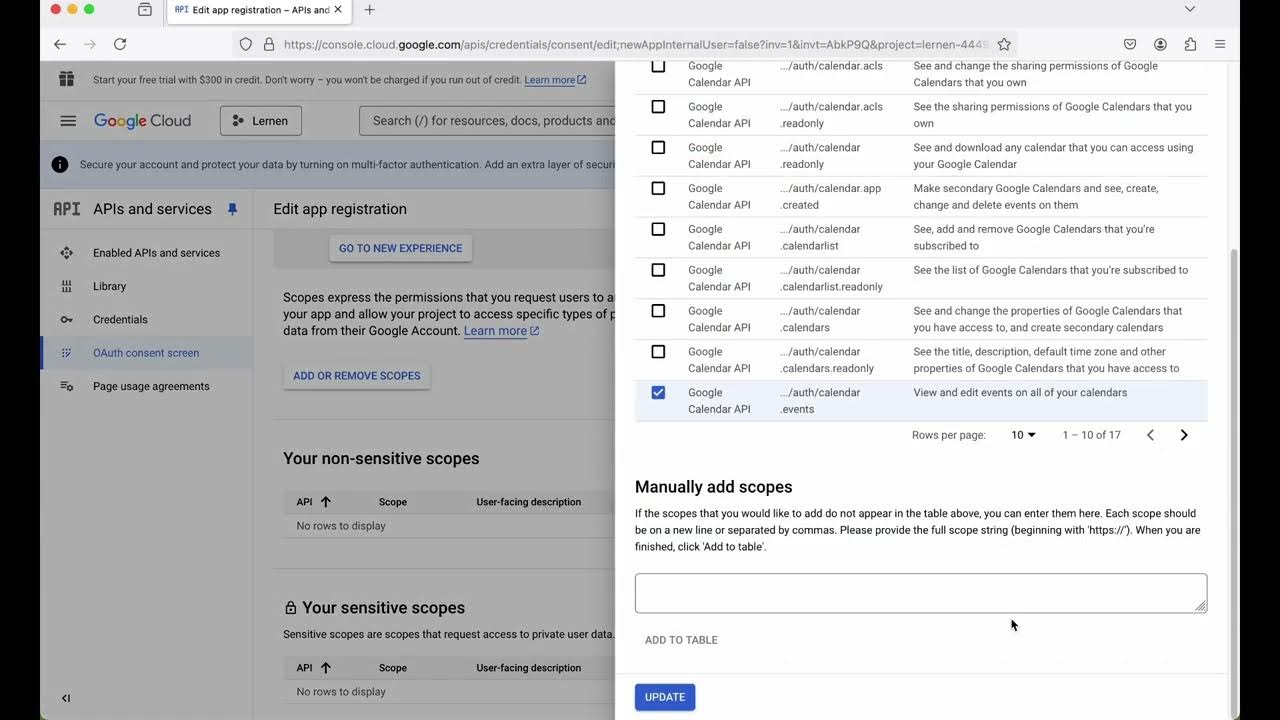 How to get Google Calendar/Meet Api Keys - YouTube