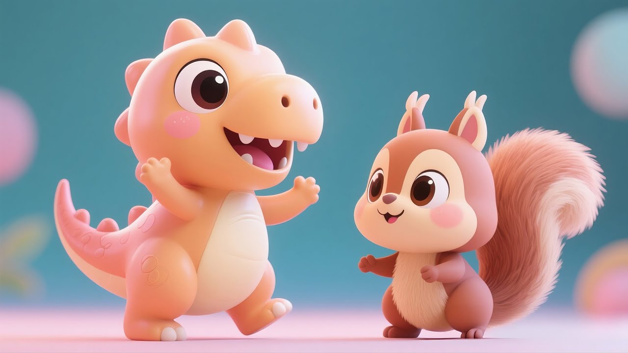 Dancing Dinosaurs and Squirrels – Fun Songs for Kids | Dino Dance Party ...