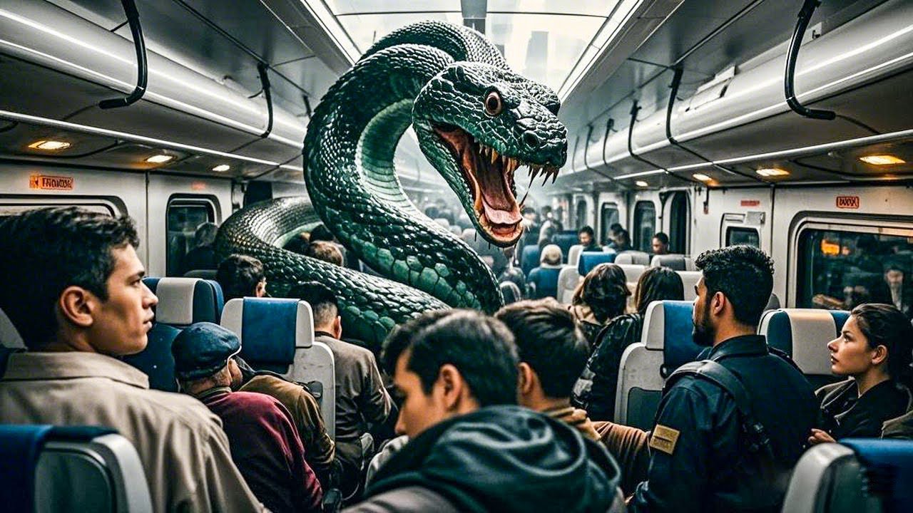 巨型蛇王逼停人類列車，破門而入襲擊乘客！【蛇王 King of Snake】丨驚悚 冒險 災難 #奇妙影视馆 - YouTube