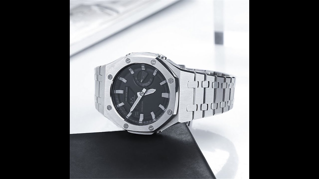 GA2100 Watch Strap Bezel Case Metal Modification 3rd Generation - YouTube