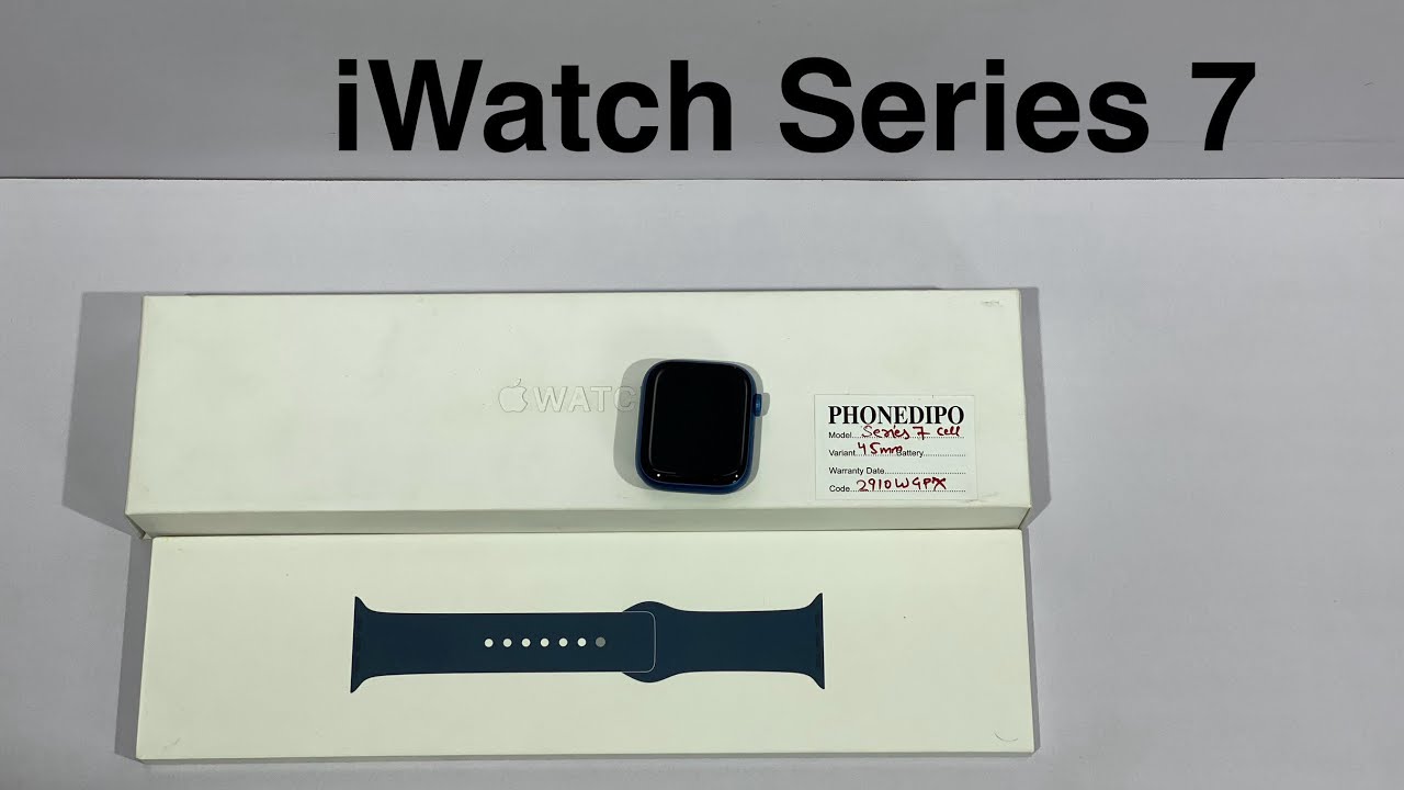 Apple iWatch Series 7 GPS+Cellular 45mm Blue Excellent Condition - YouTube