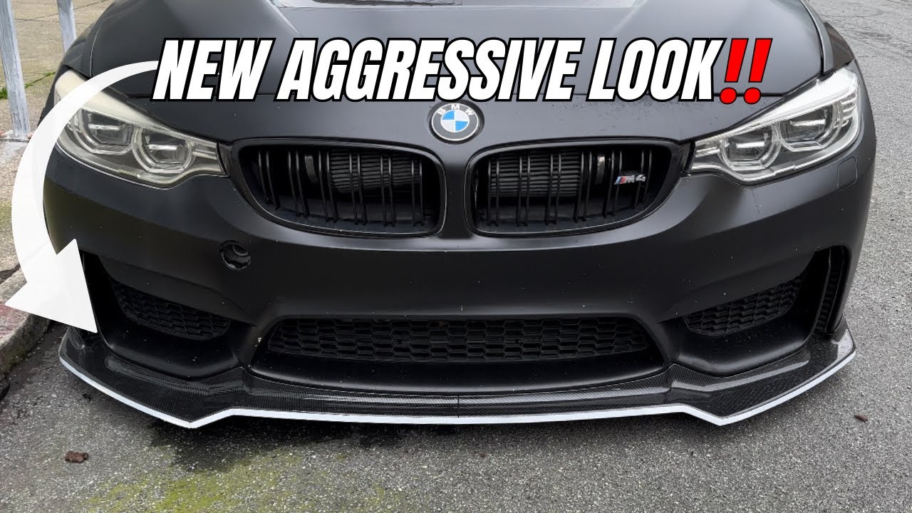BMW M4 gets a NEW Carbon Fiber Front Lip | BEST LIP FOR YOUR F80/F82 ...