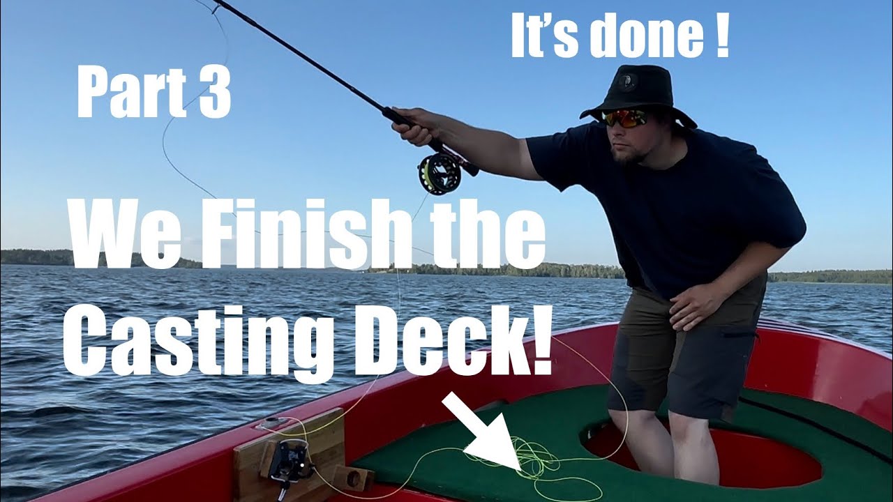 Finishing the DIY casting deck and installing custom made rod holders ...
