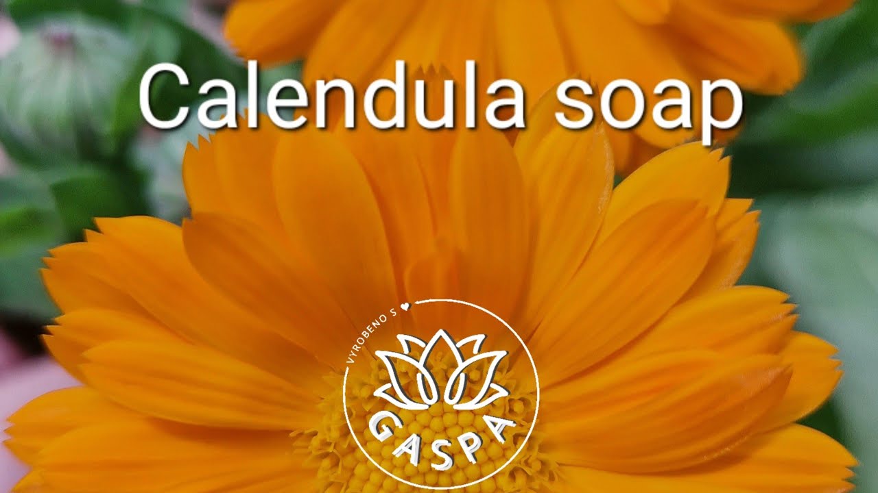 Calendula cold process soap making - YouTube