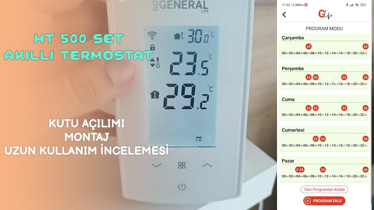 Akıllı Wifi Termostat Uzun Kullanım İncelemesi ve Montaj | General ...