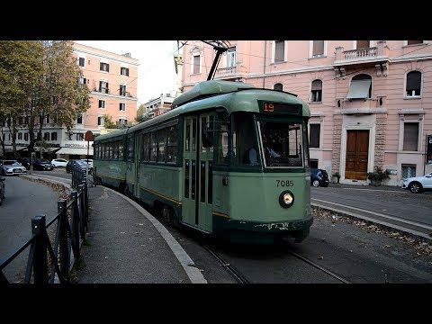 Rome Tram route 19 ride - YouTube